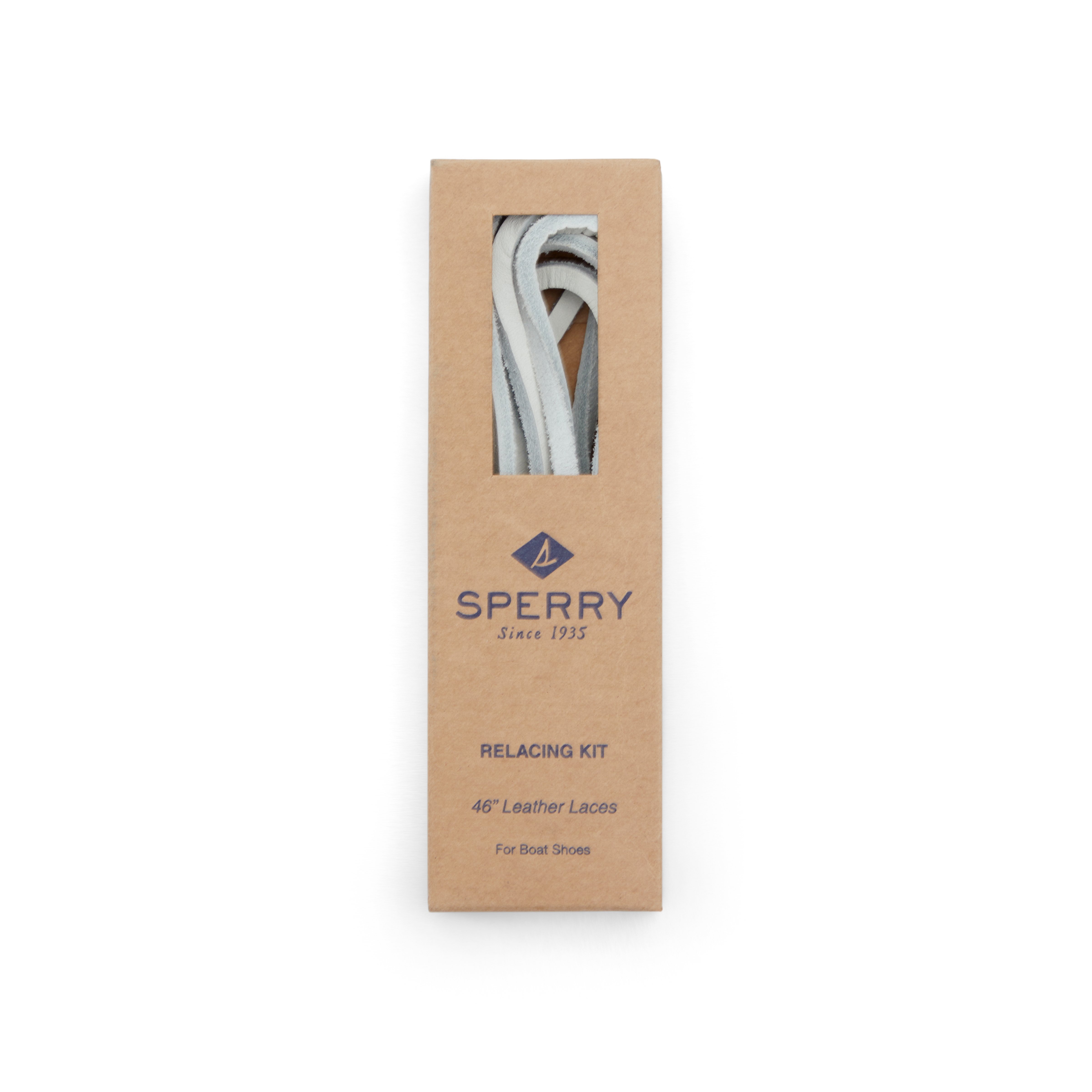 Lace kit with needle White Unisex Socks Laces Shoe Care Sperry US